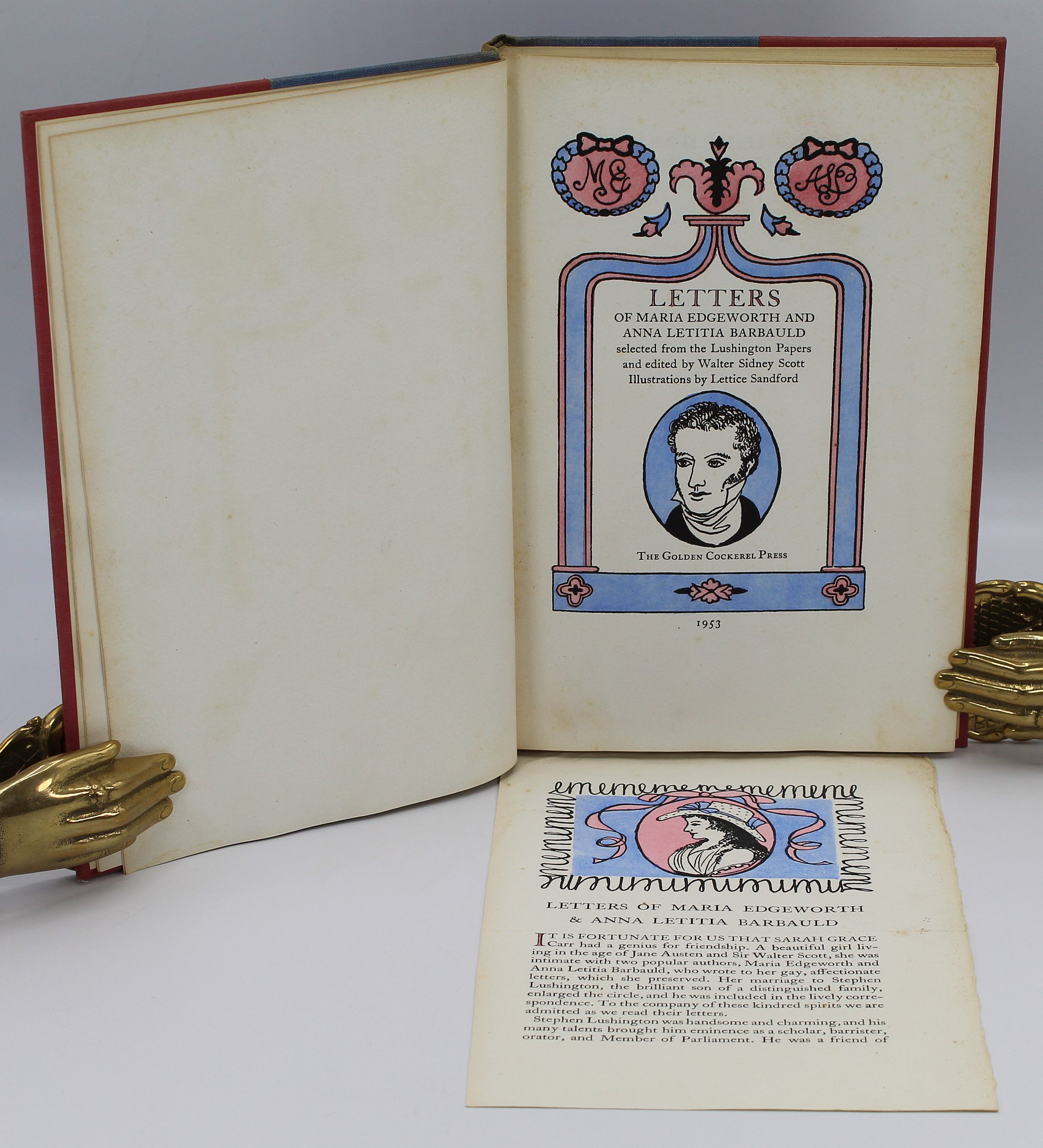 Letters of Maria Edgeworth and Anna Letitia Barbauld