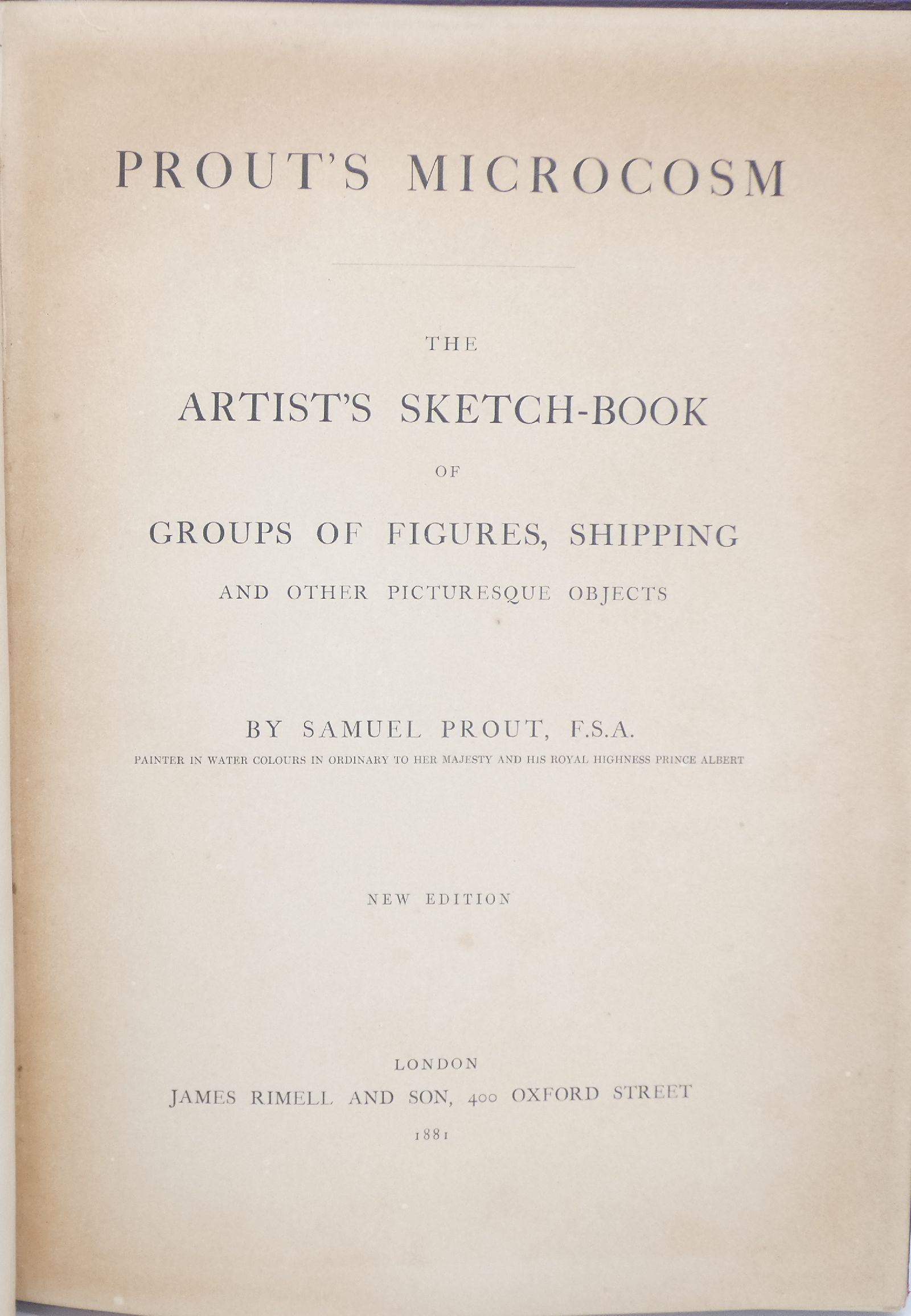 Prout's Microcosm: The Artist's Sketch-Book of Groups of Figures ...